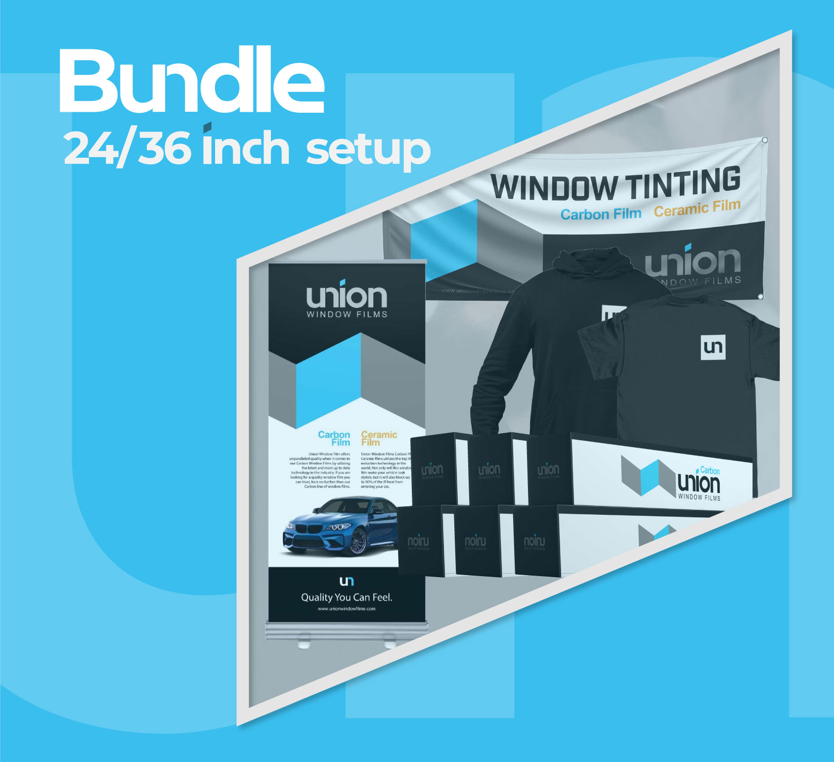 Union Window Film 24/36inch x3 Carbon Dealer Set | Save $398 - Union ...